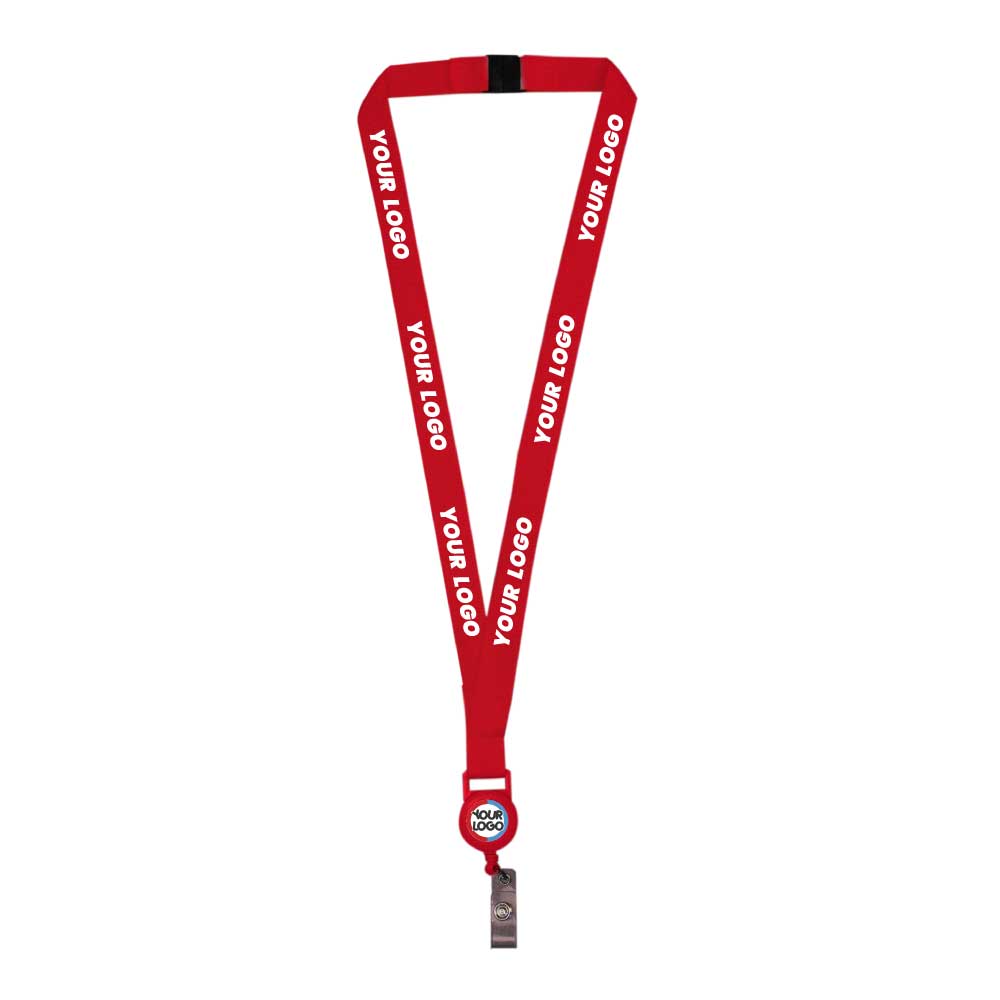 Lanyard with Reel Badge and Safety Lock | Promotional Gifts Suppliers ...