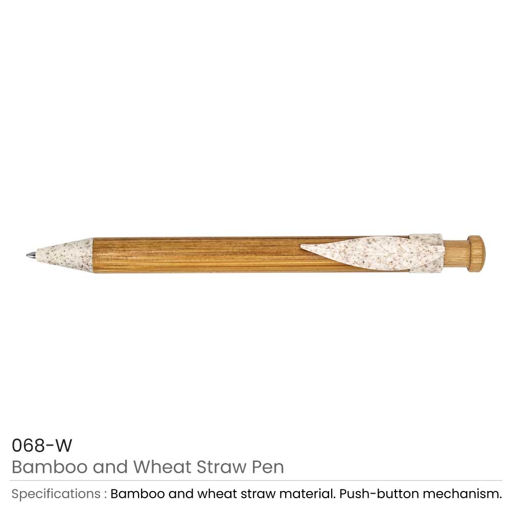 Bamboo with Wheat Straw Pens | Promotional Gifts Suppliers in Dubai