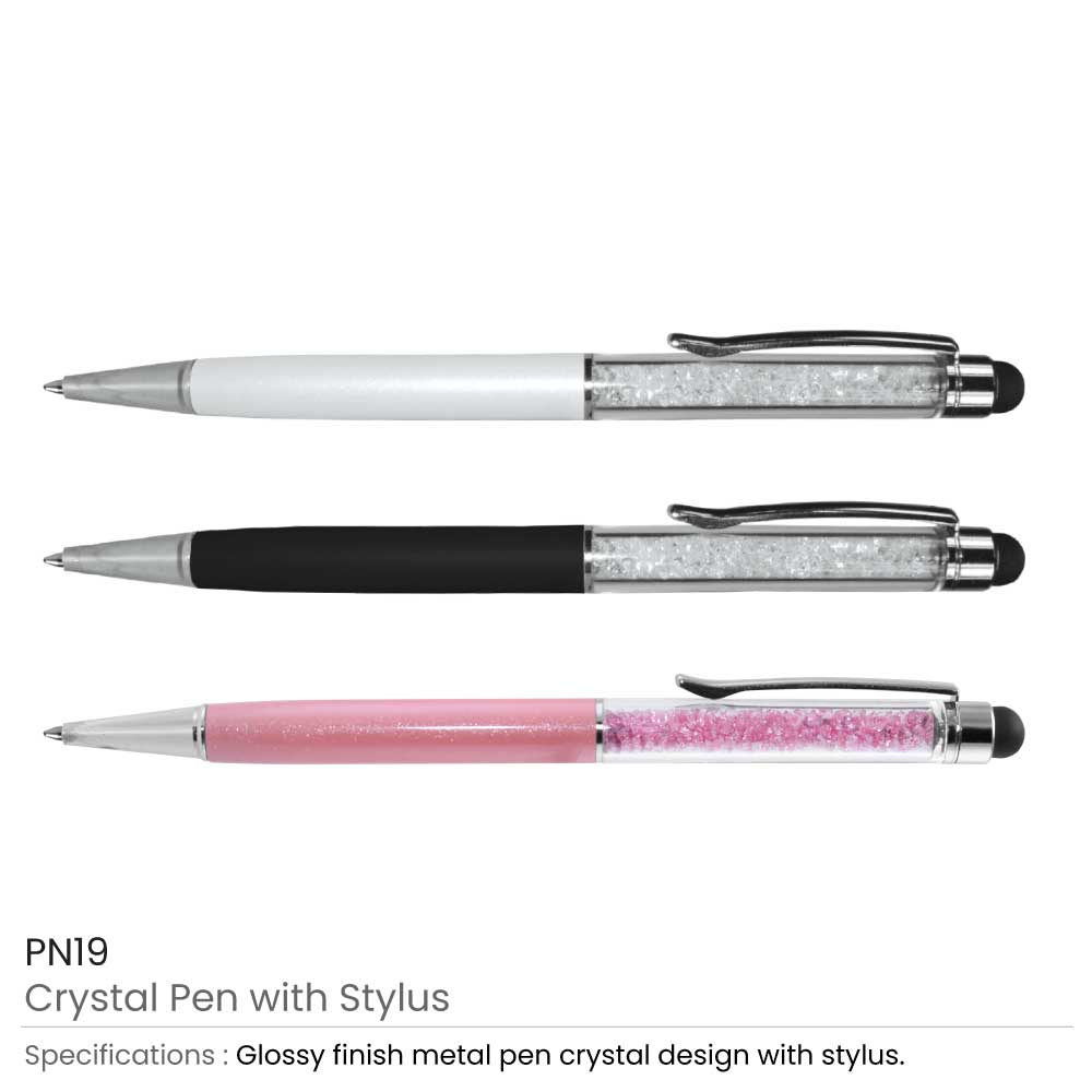 Crystal Pens with Stylus | Promotional Gifts Suppliers in Dubai