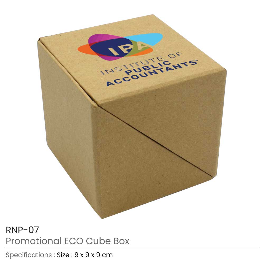 ECO Paper Cube Box | Promotional Gifts Suppliers in Dubai