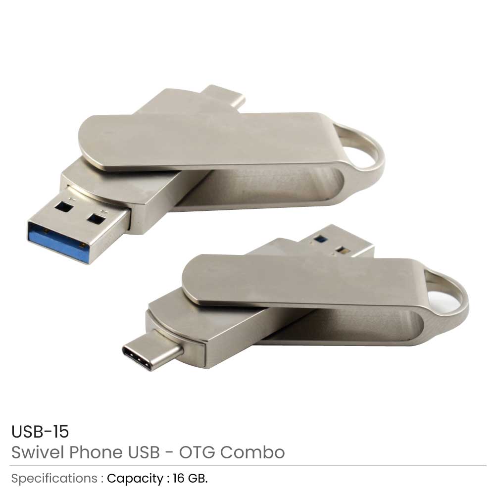 Swivel Phone USB OTG Combo | Promotional Gifts Suppliers in Dubai